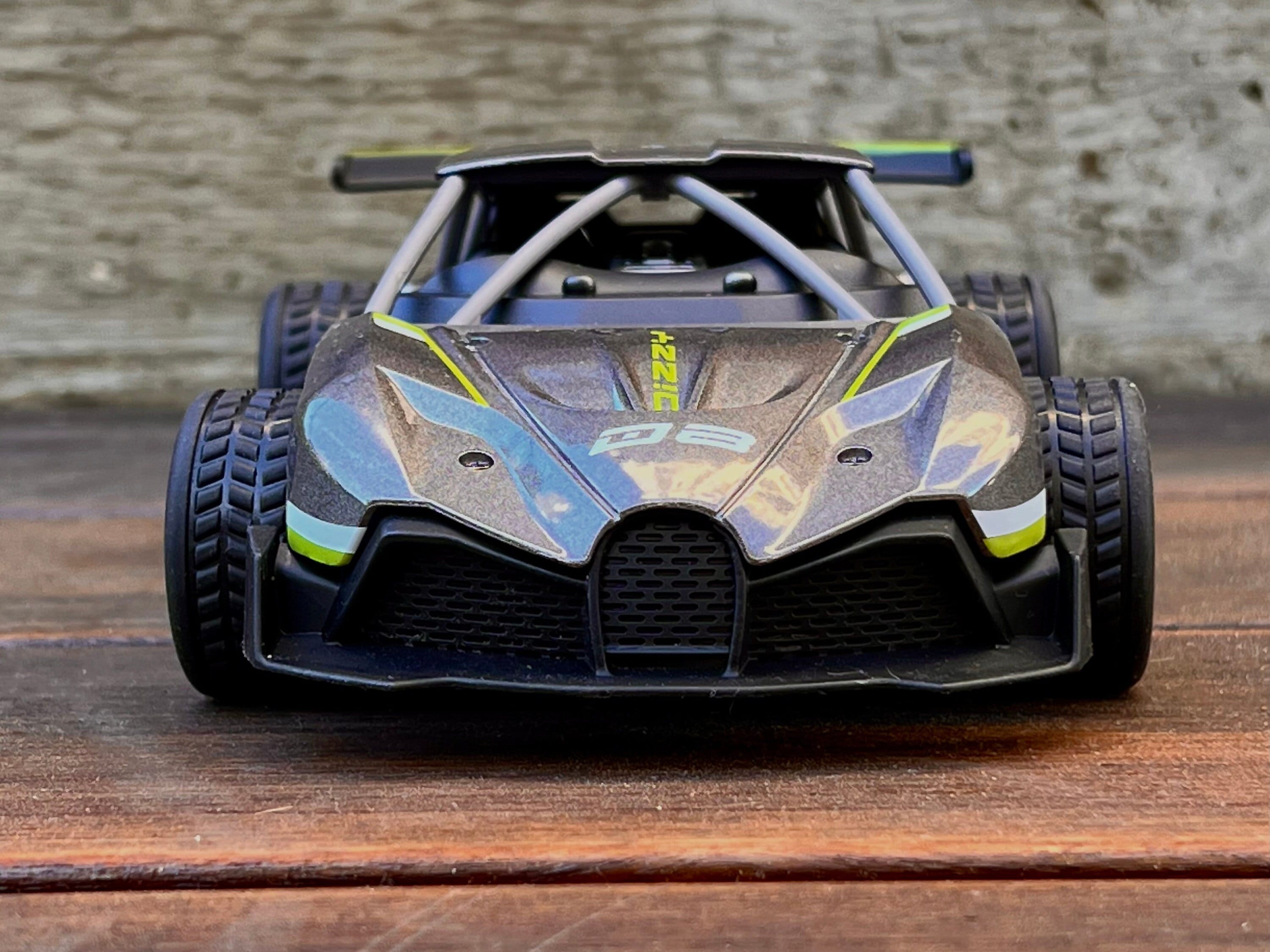 Mini Bugatti Silver RC Car 1:16 Scale Collectible Remote Controlled Car ...