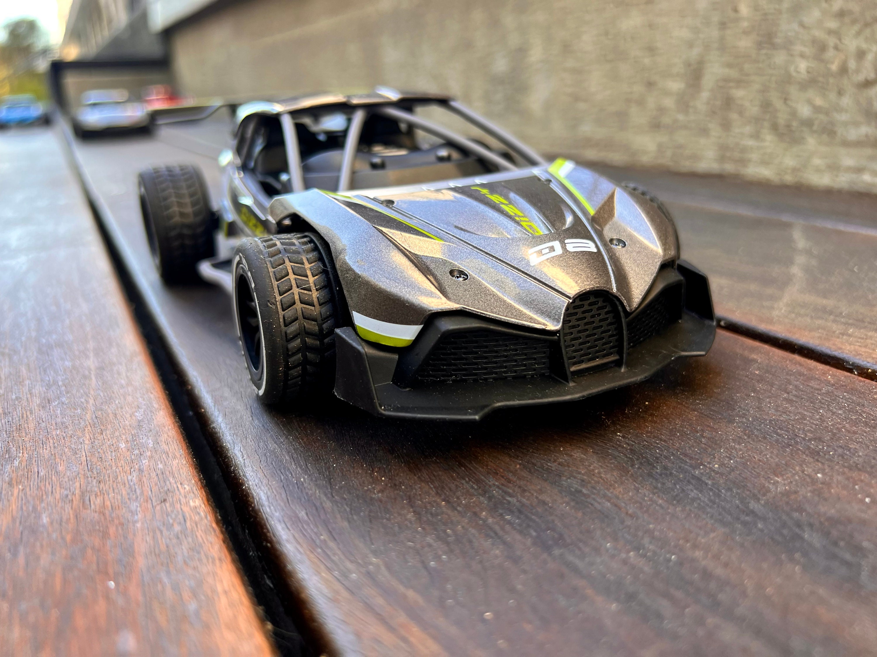 Mini Bugatti Silver RC Car 1:16 Scale Collectible Remote Controlled Car ...