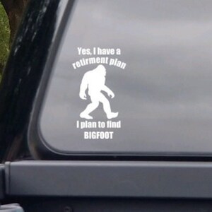 Retirement Plan Bigfoot Vinyl Decal, Bigfoot Gift, Laptop Decal ...