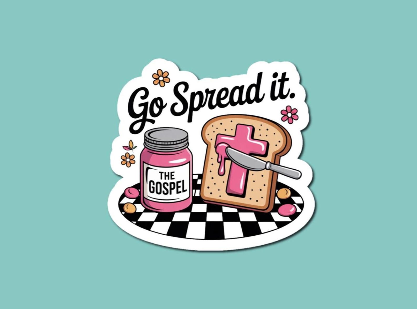 Go Spread It Christian Sticker | Gospel Faith Sticker| Inspirational ...
