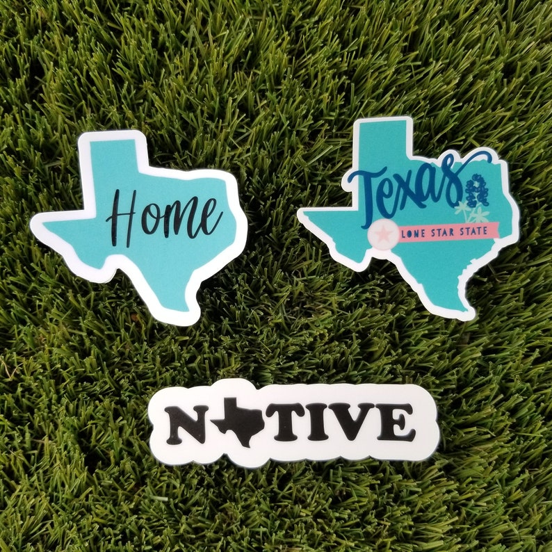 Texas Sticker, Texas Decal, Texas Sticker Set, Laptop Sticker ...