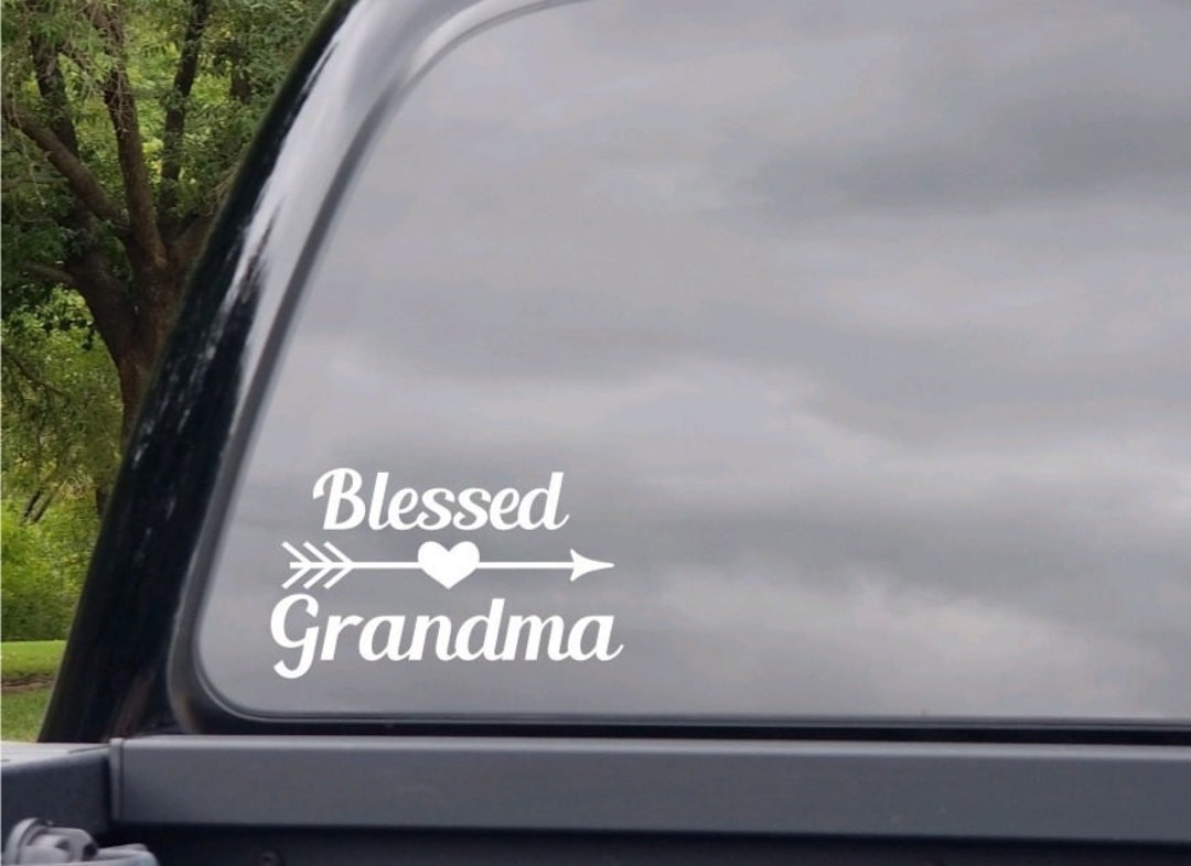 Blessed Grandma Vinyl Decal Free Shipping - Etsy