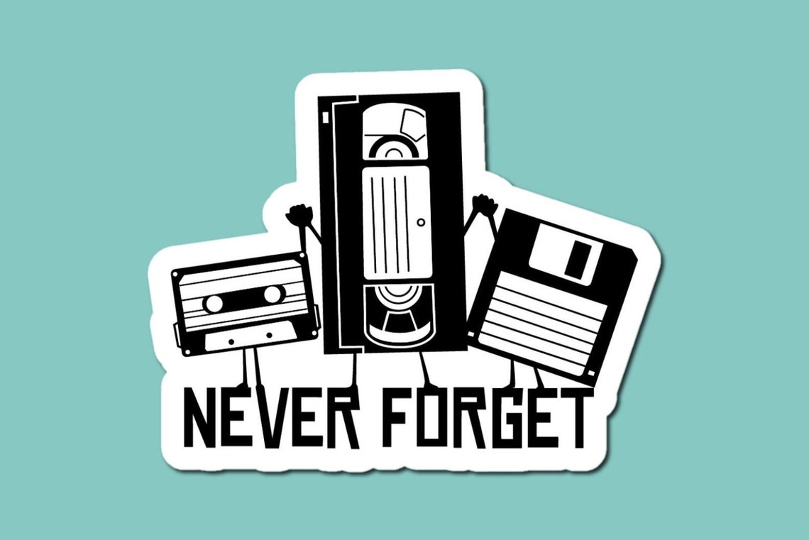 80’s/90’s Retro VHS Sticker | Vintage Sticker for Laptop, Water Bottle ...