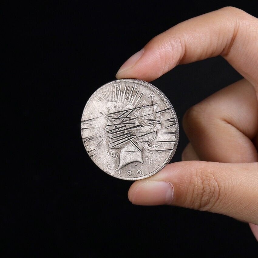 Two Sided 1922 Morgan Double Headed Two Face Magic Trick Coin READ ...
