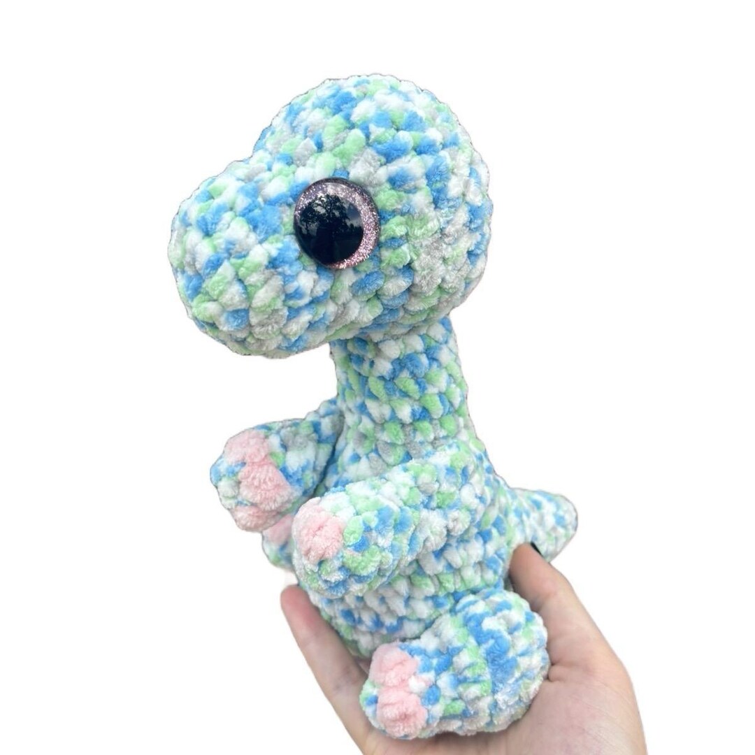 Handmade Crocheted Brachiosaurus Plushie Amigurumi - Soft & Adorable ...