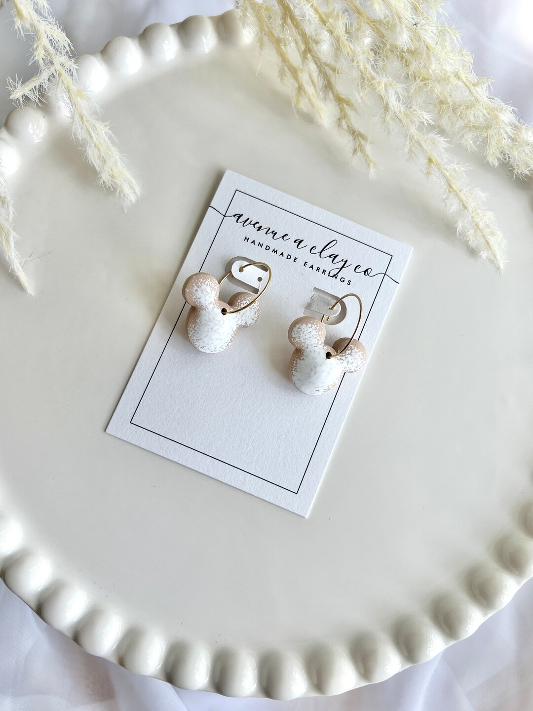Tiana's Famous Beignet Magic Mouse Ear Earrings | Handmade Lightweight ...