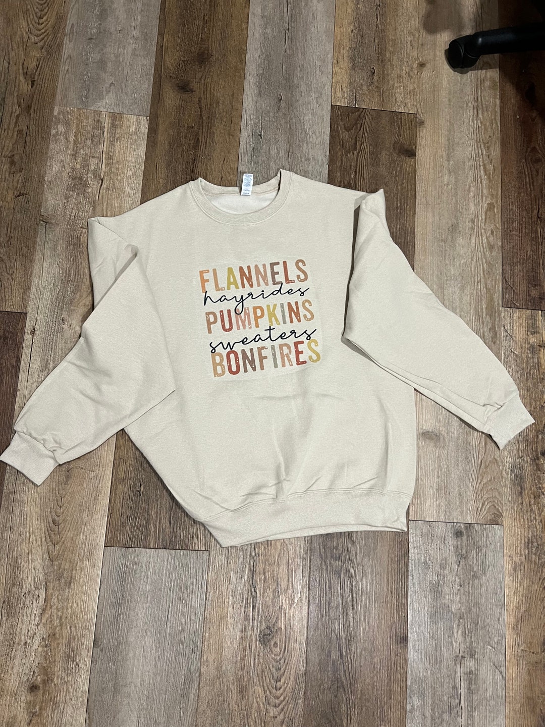 Flannels Hayrides Pumpkins Sweaters Bonfires Sweatshirt - Etsy