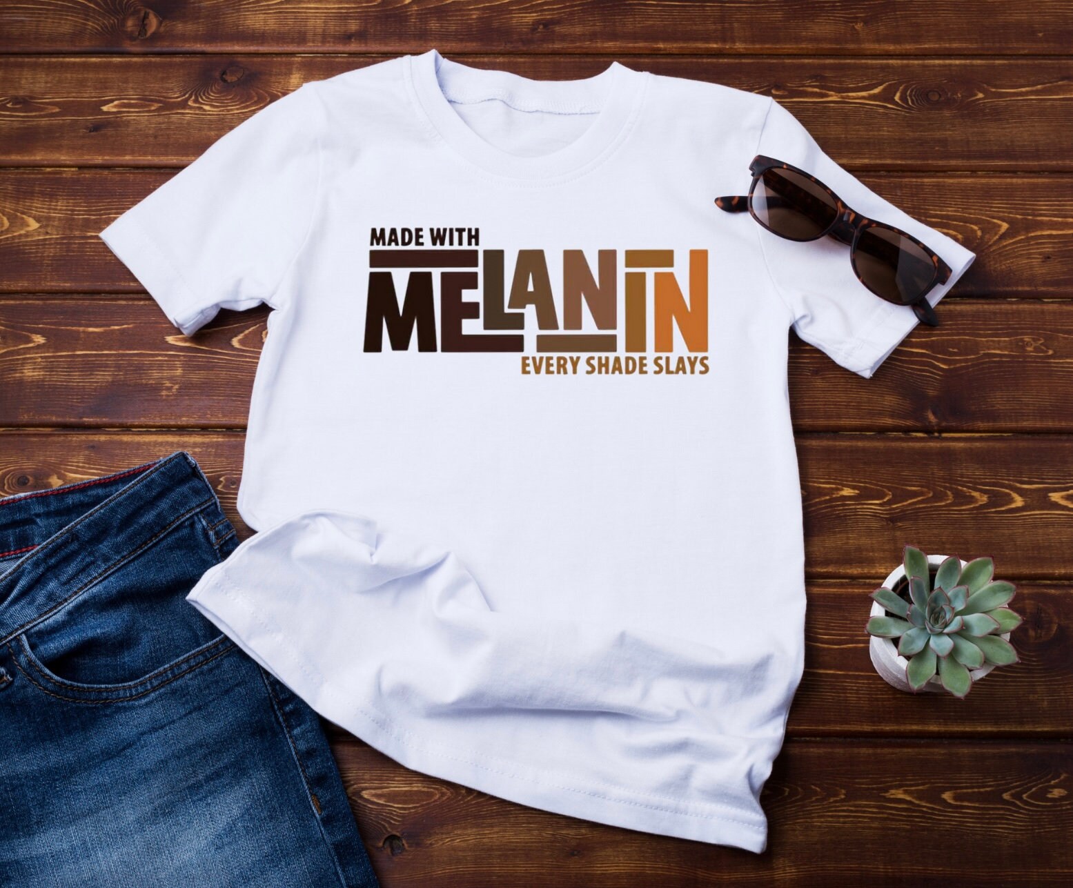 Made With Melanin Tee - Etsy