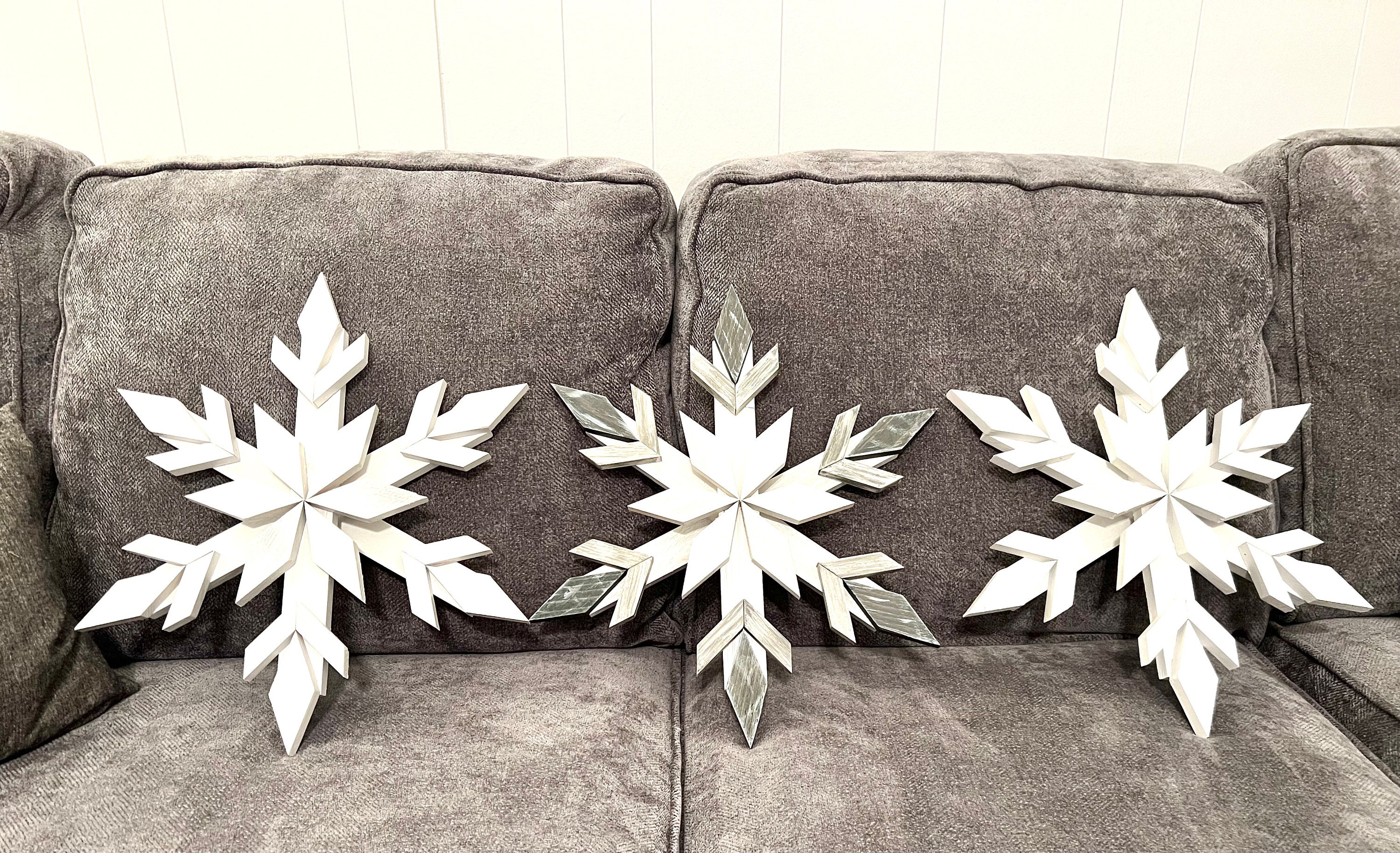 Farmhouse Wooden Snowflakes for Stunning Winter Wall Art Rustic ...