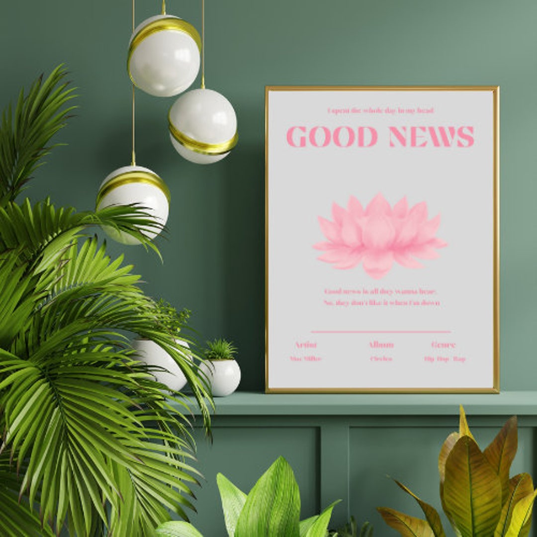 GOOD NEWS Poster MM - Etsy