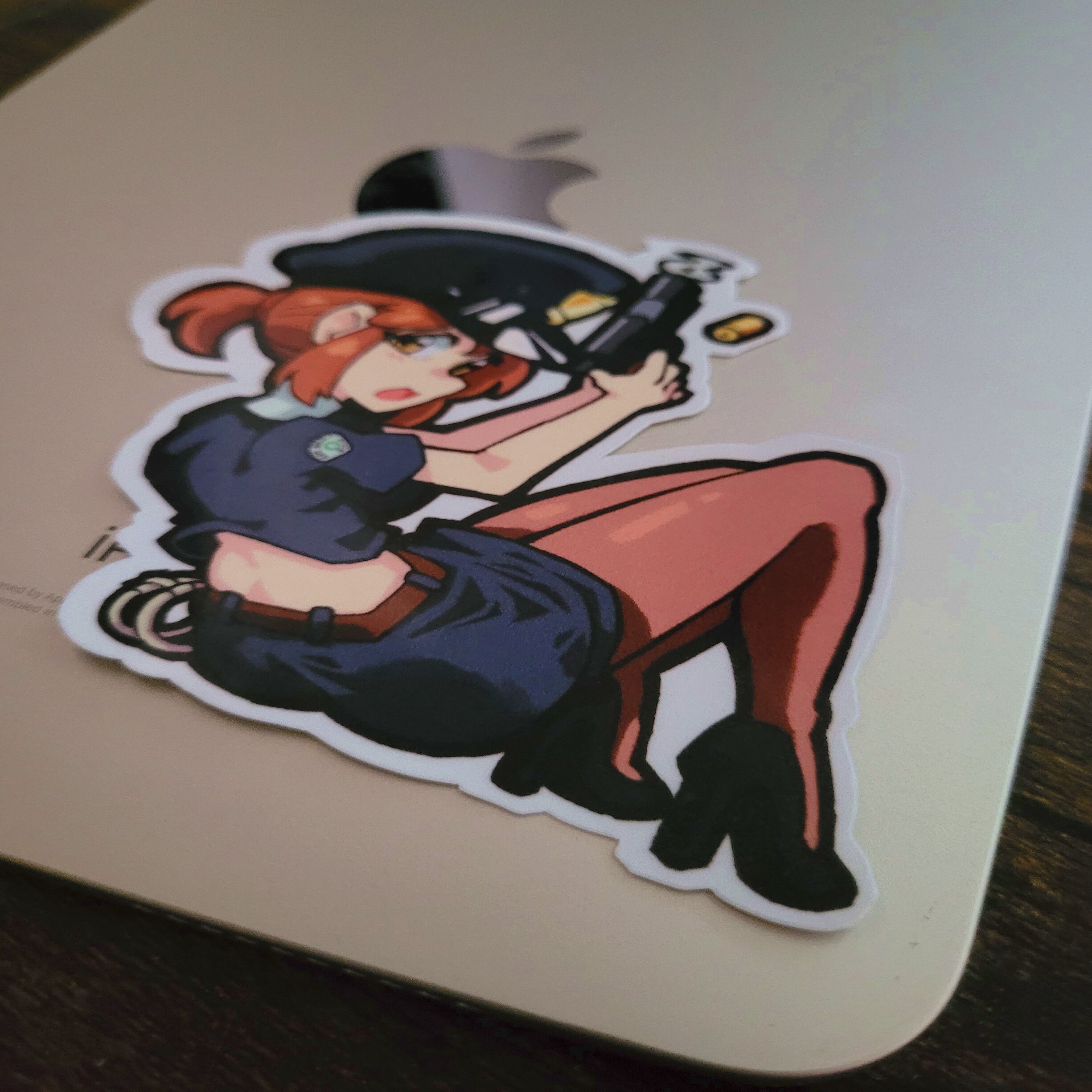 LA Police Officer Girl Original Anime Sticker Original Waifu Series - Etsy