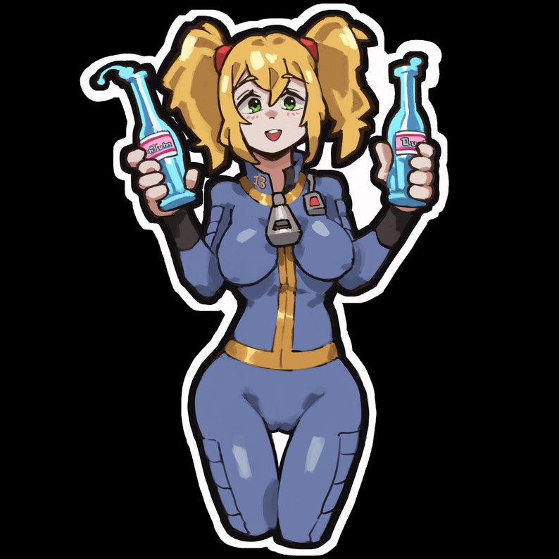 Nuka Girl Anime Sticker Wasteland Series - Etsy