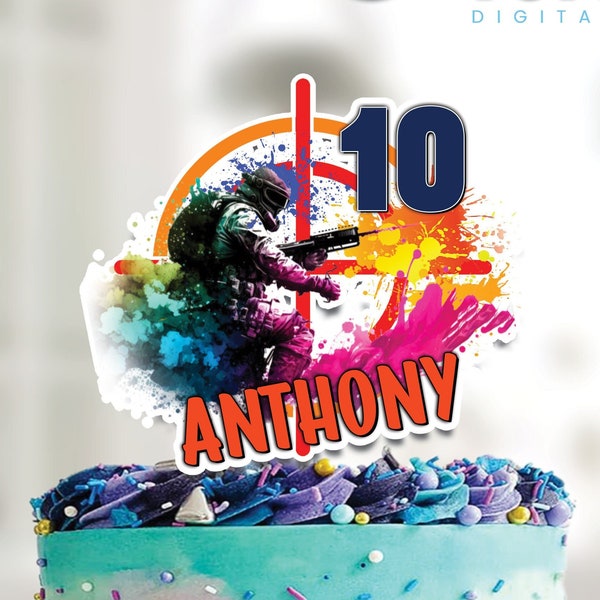 Paintball Cake - Etsy