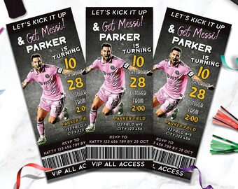 Editable Soccer Birthday Invitation Template Soccer Birthday - Etsy