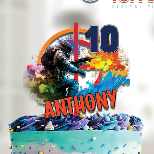 Paintball Cake - Etsy