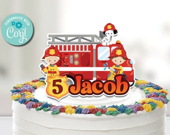 Fireman Cake Topper - Etsy