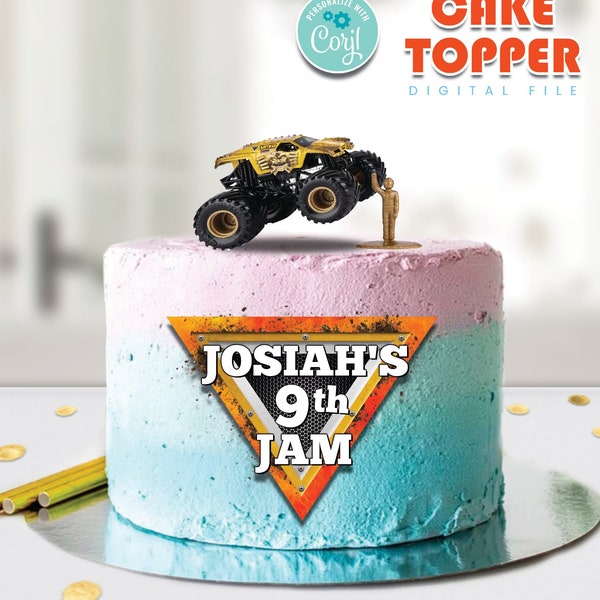 Printable Monster Jam Cake Topper - Etsy