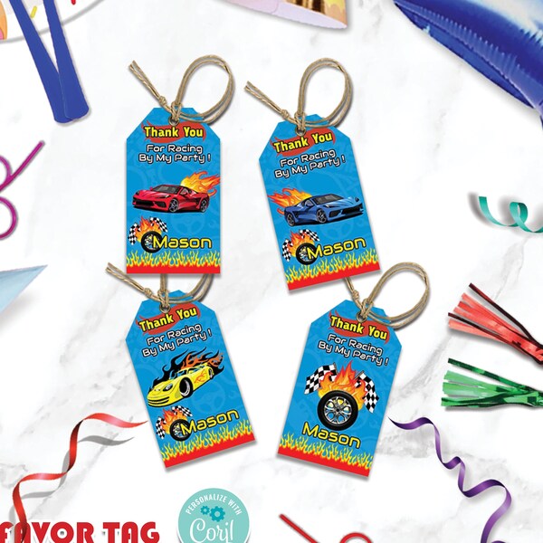 Car Favor Tag - Etsy