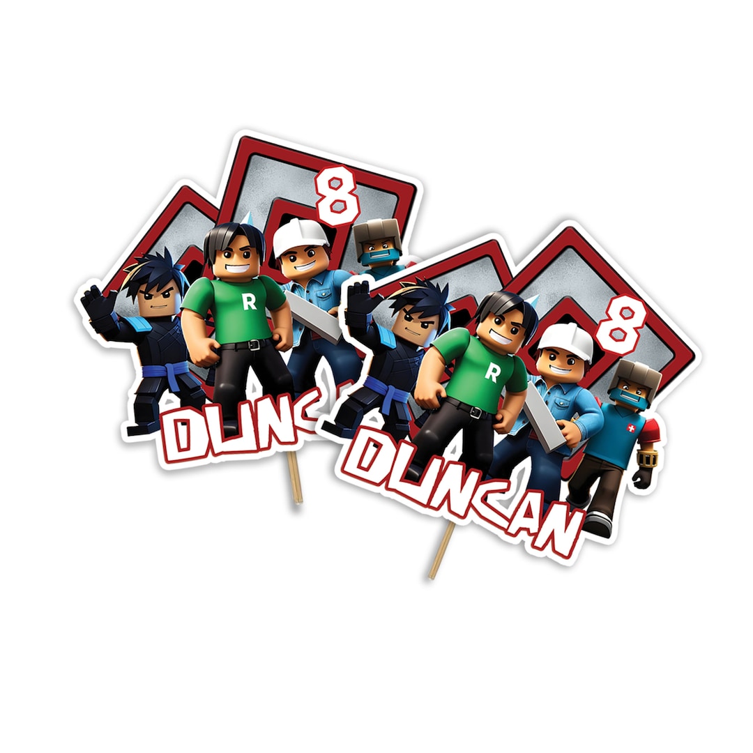 Printable Roblox Cake Topper Roblox Games Centerpieces Roblox Birthday ...