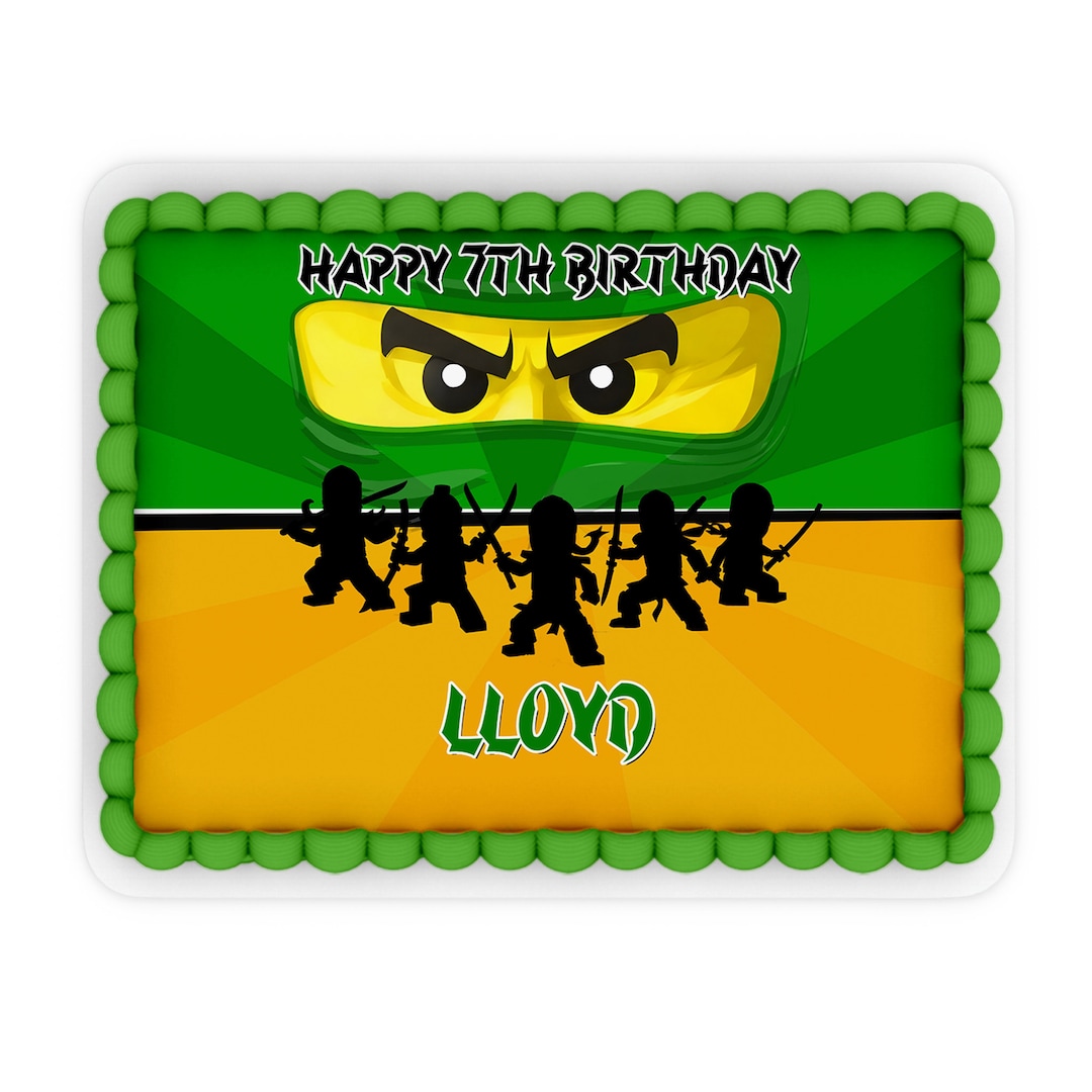 Editable Ninja Cake Topper | Edible Icing Image (corjl Template) NL01 ...