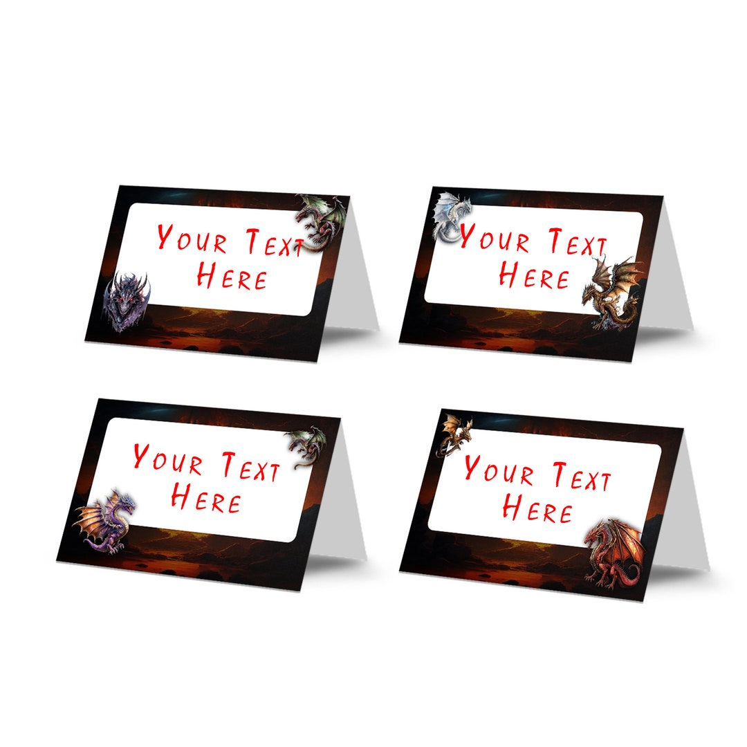 Printable Dungeon Dragon Food Label | Dragon Food Cards | Dragon Party ...