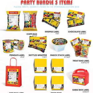 Building Blocks Birthday Ticket Invitation Bricks Ticket Invitation ...