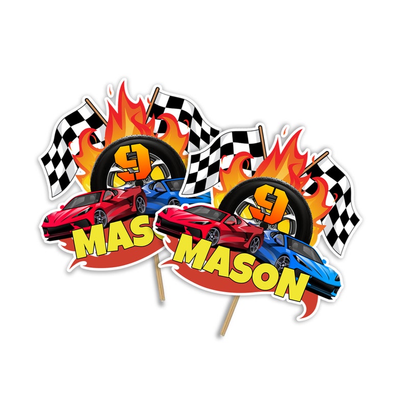 Hot Wheels Cake Topper - Etsy