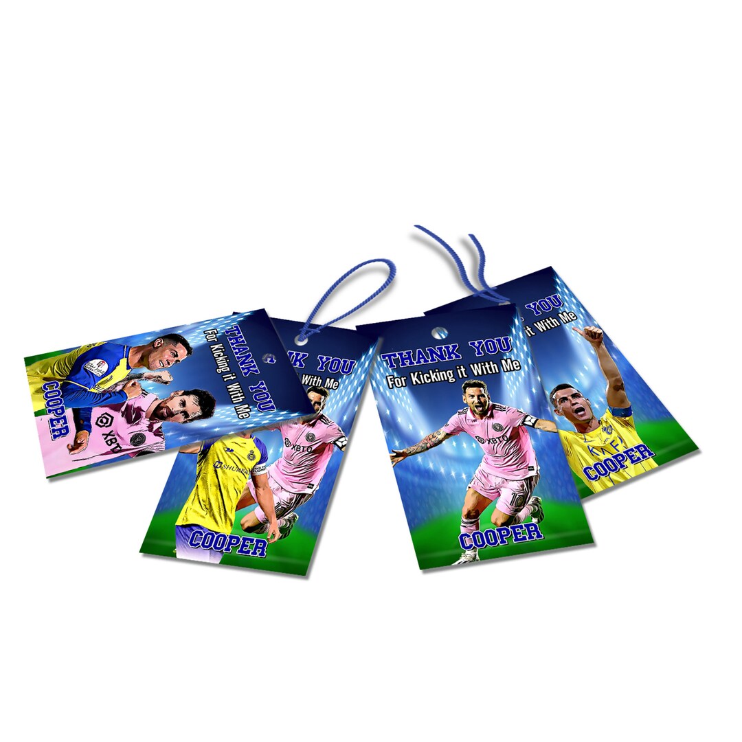 Printable Soccer Stars Favor Tag Soccer Thank You Tag Soccer Party ...