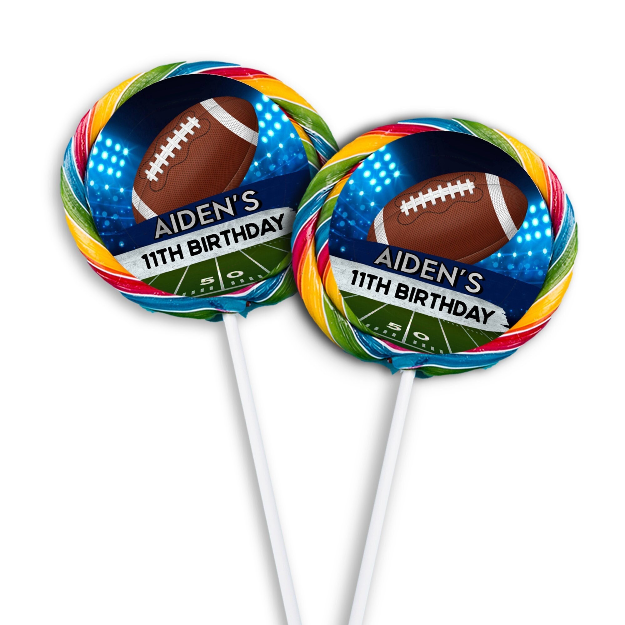 Printable Football Lollipop Label | First Touch Down Themed Goody Bag ...