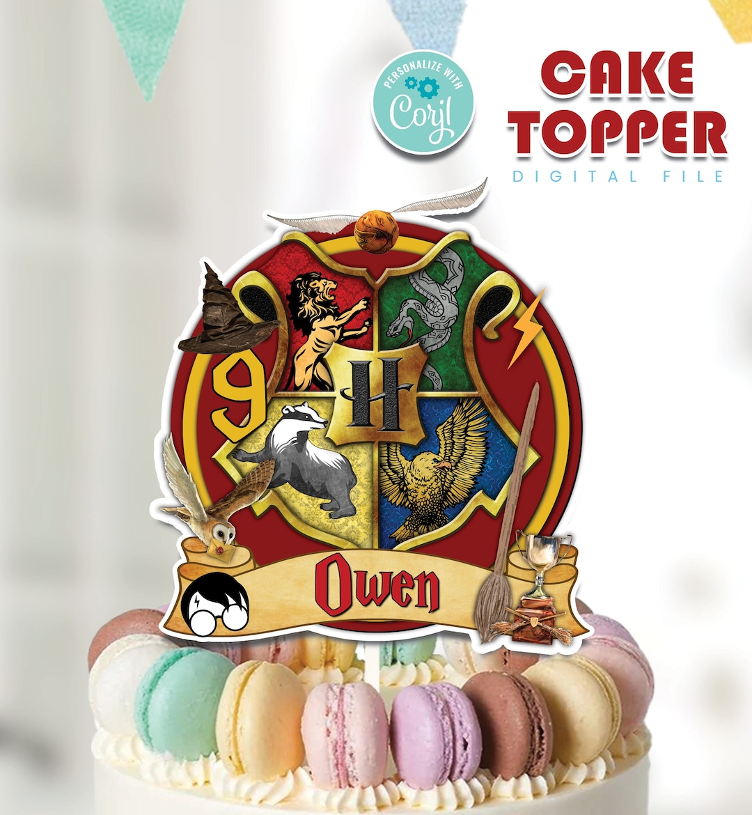 Printable Wizard Cake Topper Magical Wizard Cake Topper Magic School ...