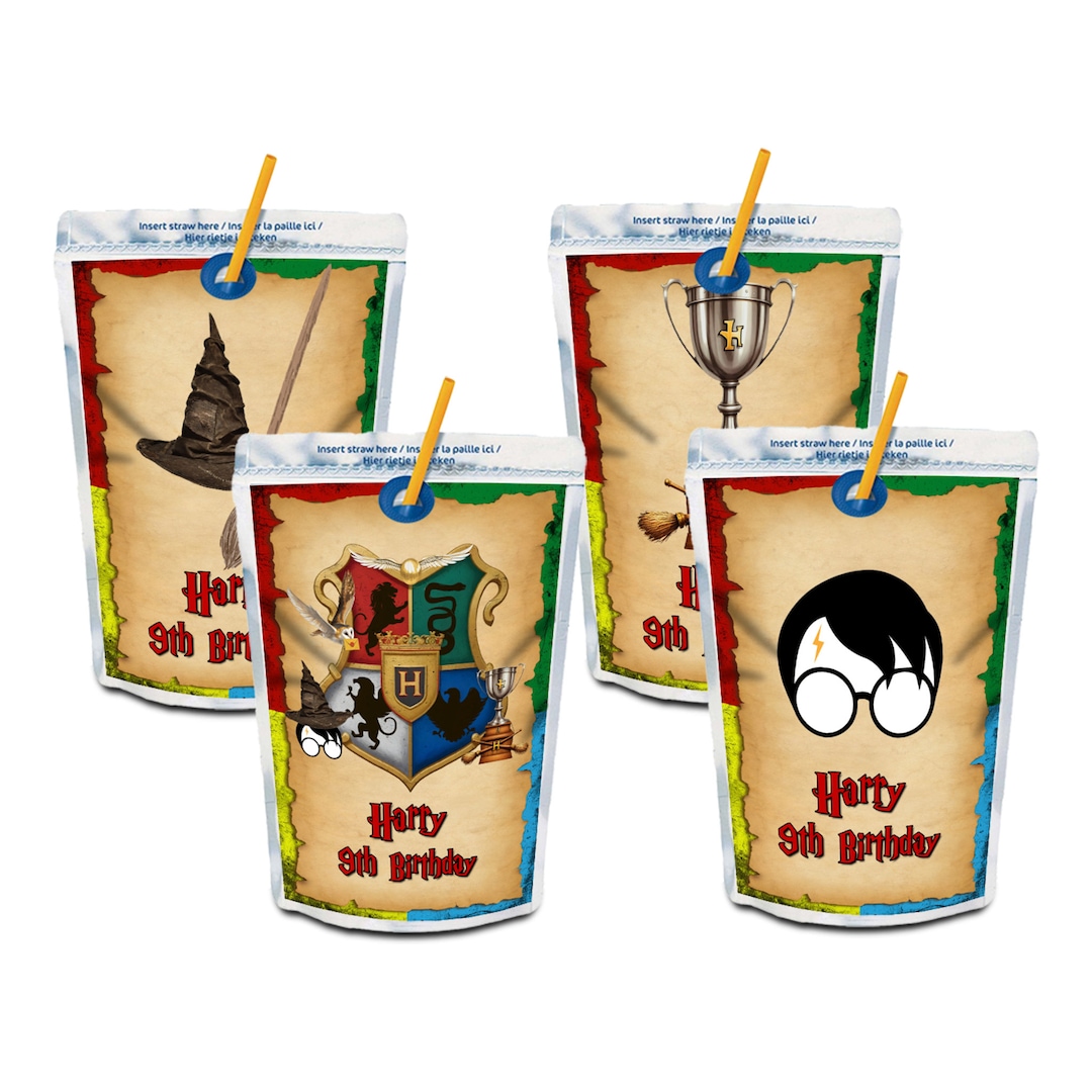Wizard Party Caprisun Label | Magic School Juice Wrapper (editable ...