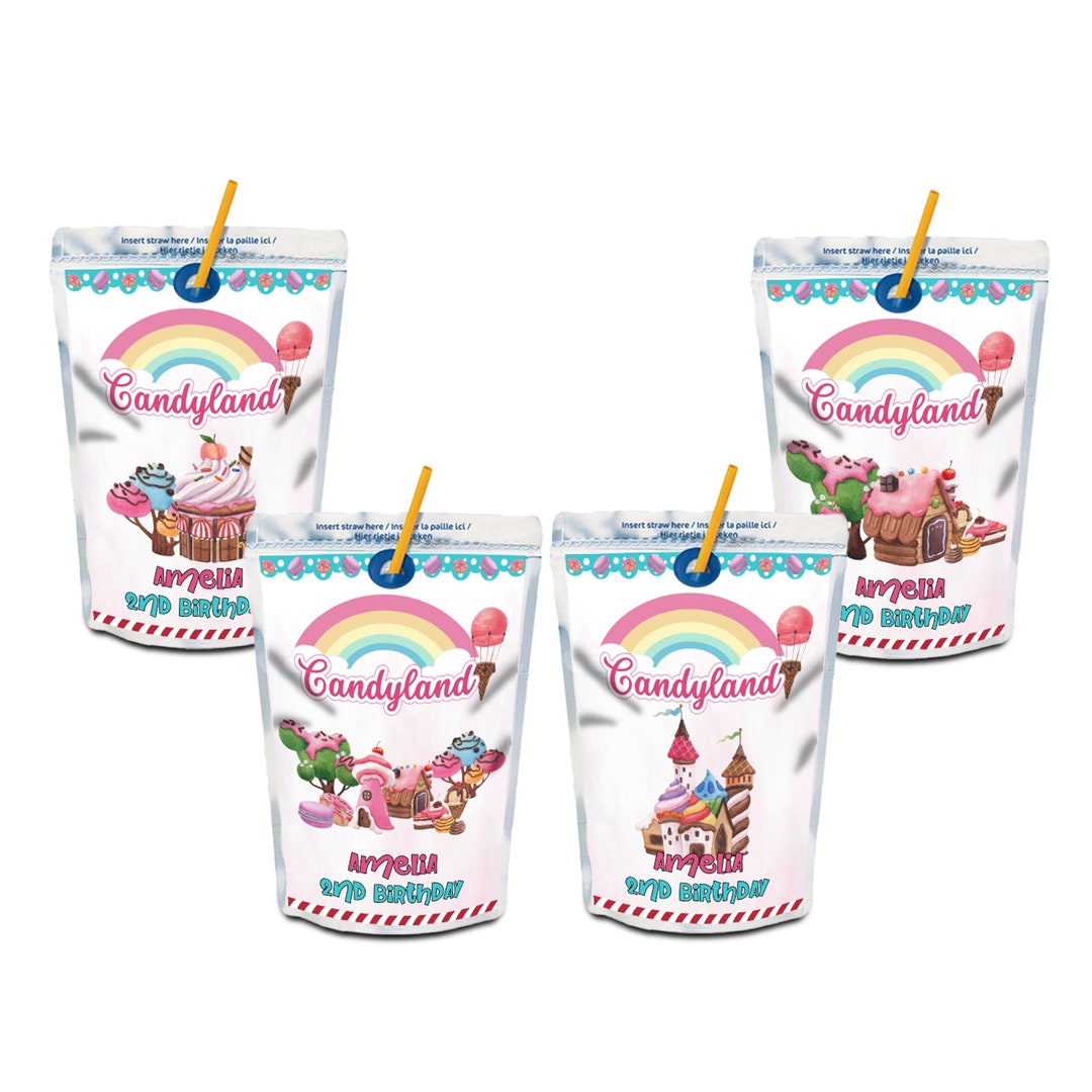 Printable Candyland Caprisun Label | Candy Land Party Decorations ...