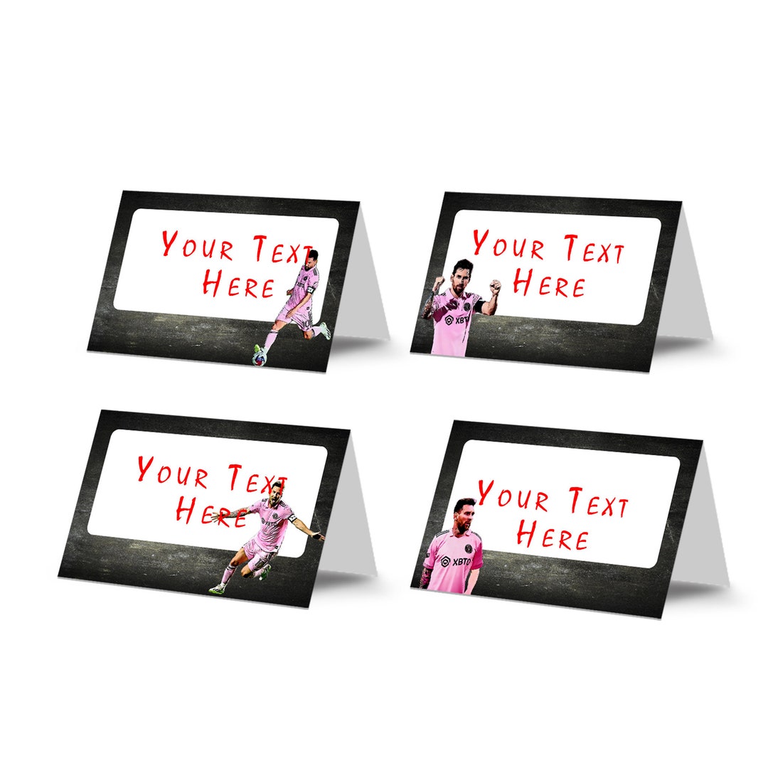 Printable Lionel Messi Food Label Messi Food Cards Soccer Party Favor ...