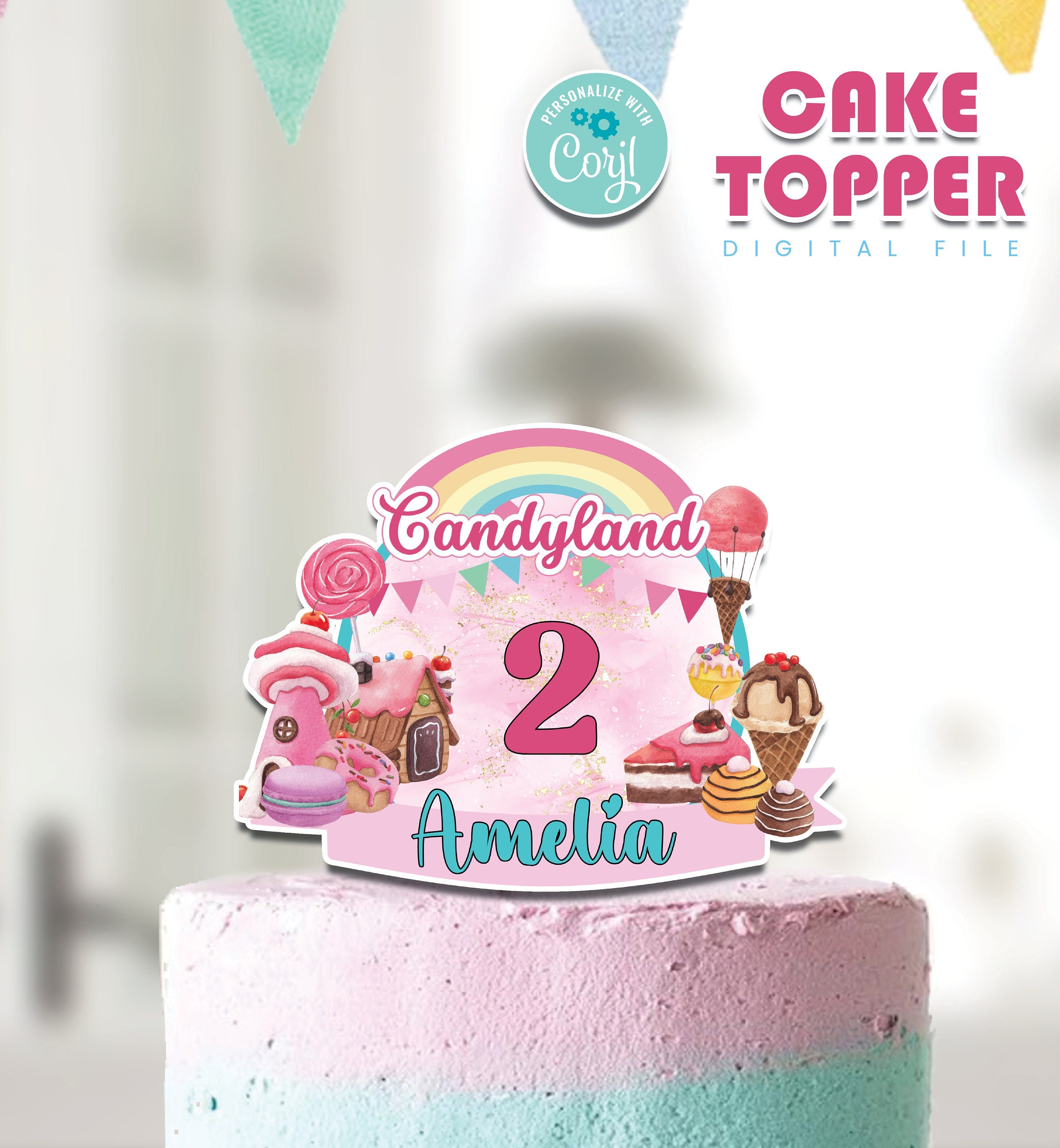Candyland Tiered Cake