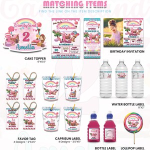 Printable Candyland Lollipop Label | Candy Land Birthday Goody Bag ...