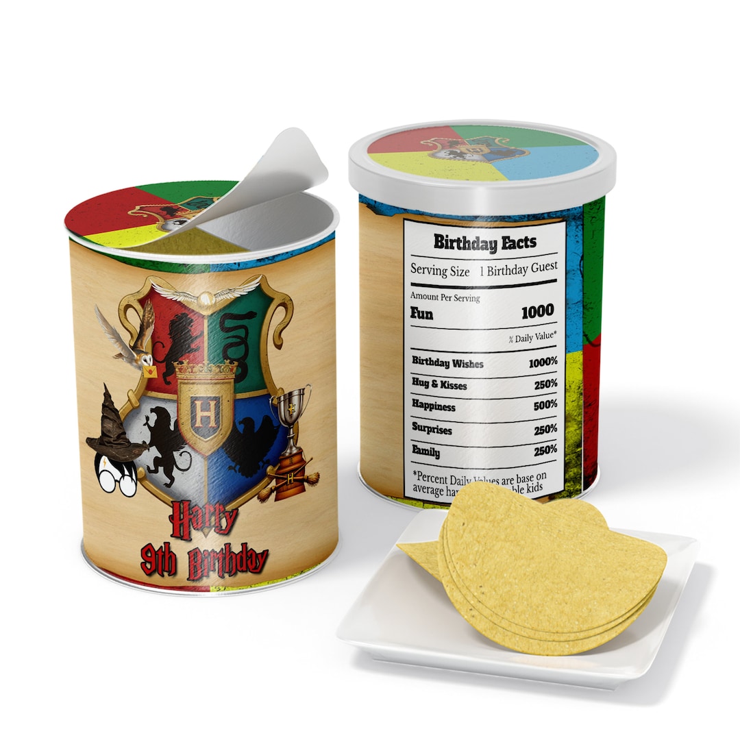 Printable Wizard Chip Small Can Label | Wizard 1.3oz Mini Chips Wrapper ...