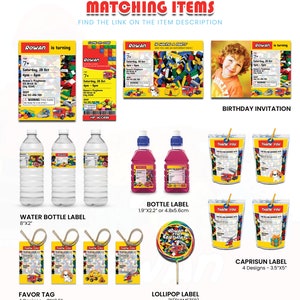 Printable Brick Food Tent | Building Block Food Label | Instant ...