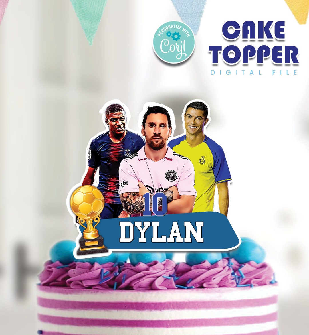 Printable Soccer Players Cake Topper Soccer Star - Etsy