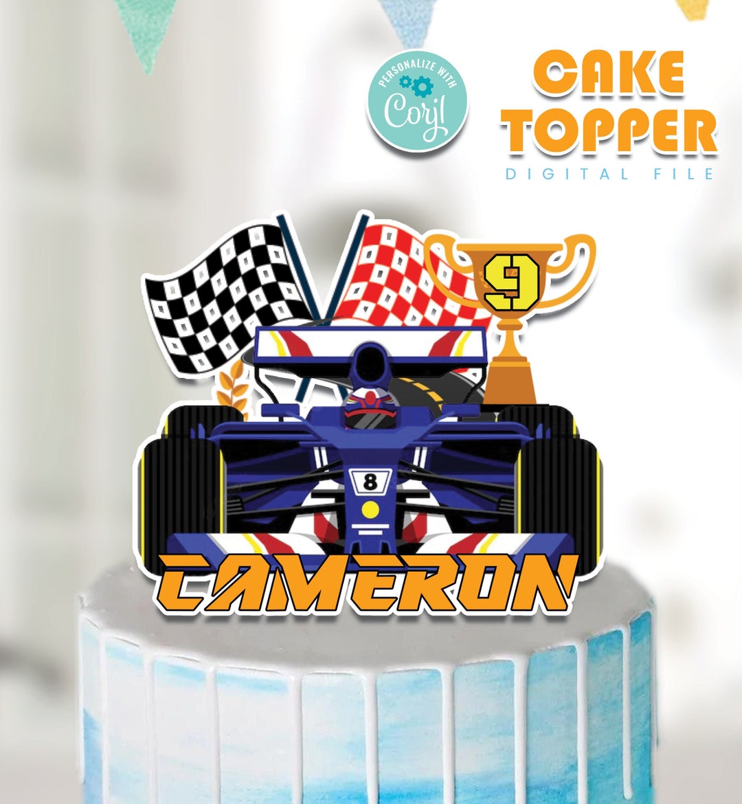 Printable Formula One Cake Topper F1 Cake Topper F1 - Etsy