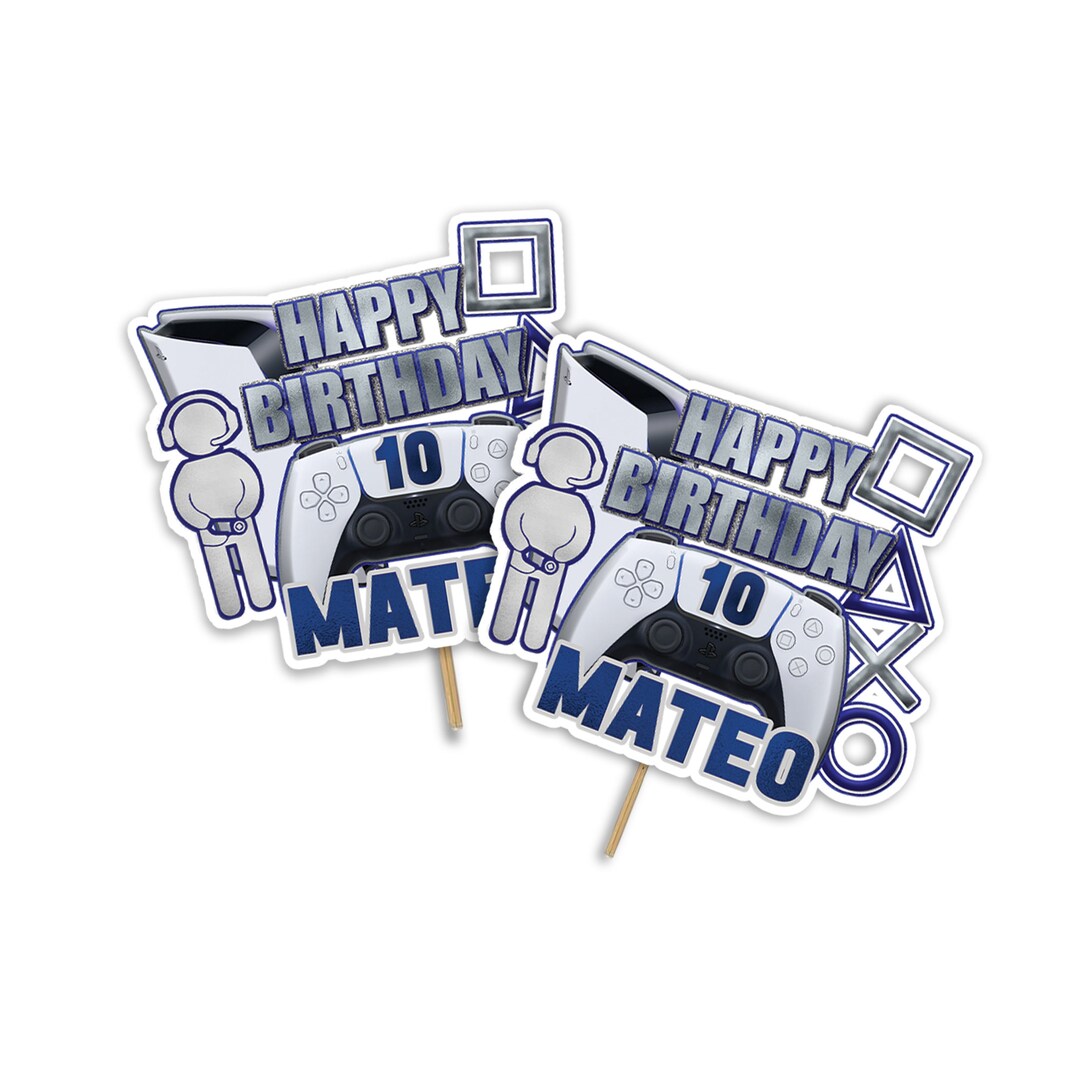 Gamer Cake Toppers | Controller Game Cake Toppers | Game on Cake Topper ...