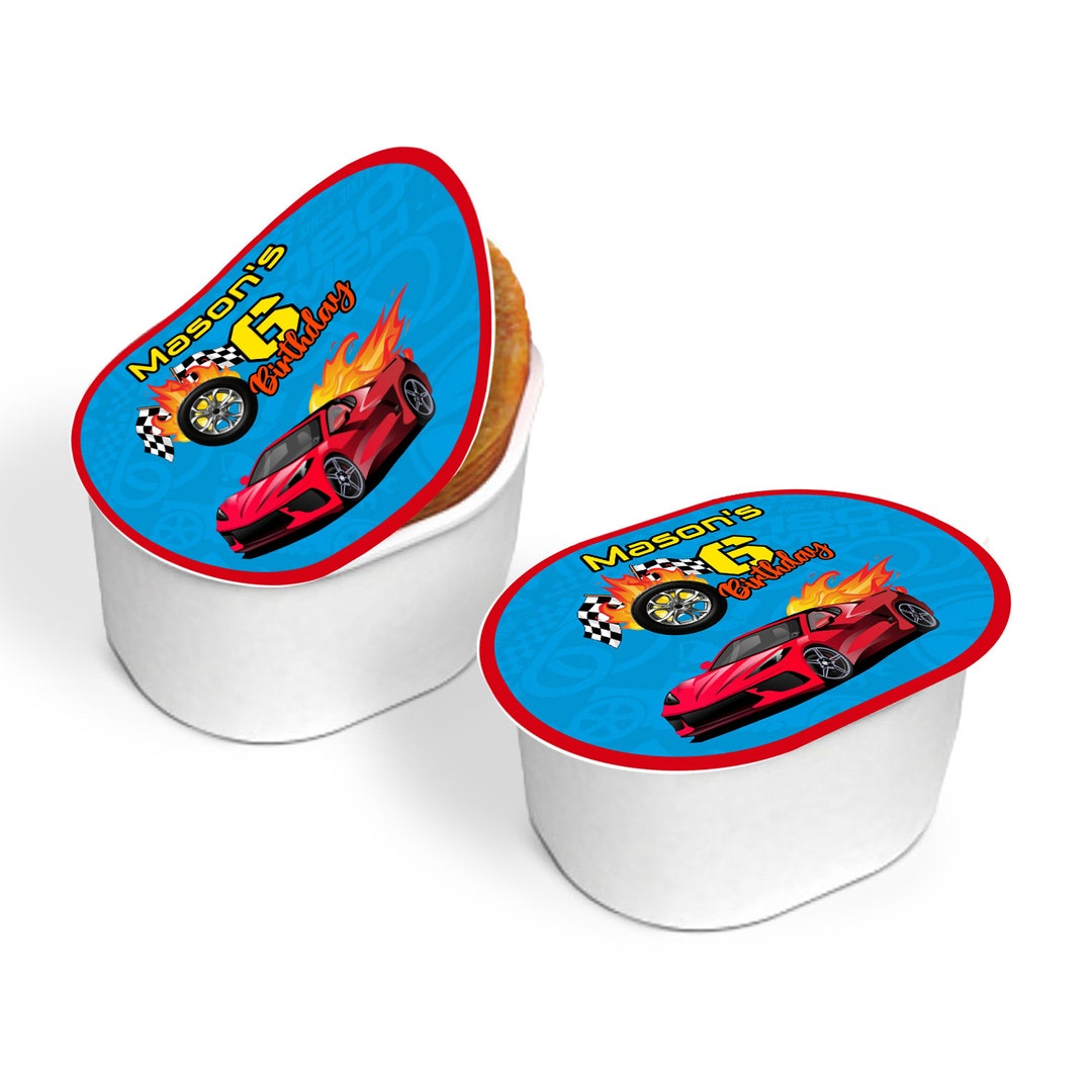 DIY Race Car Mini Pringles Label | Racing Car Snack Stack Label | Slot ...