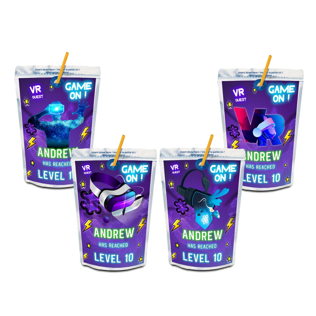 Printable Virtual Reality Caprisun Label | VR Headset Party Decorations ...