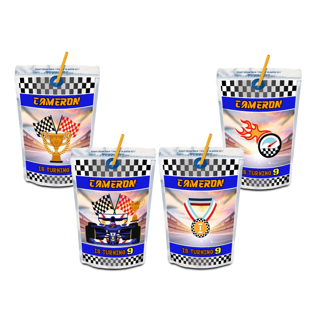 Printable Formula One Caprisun Label F1 Party Decorations Racing Car ...