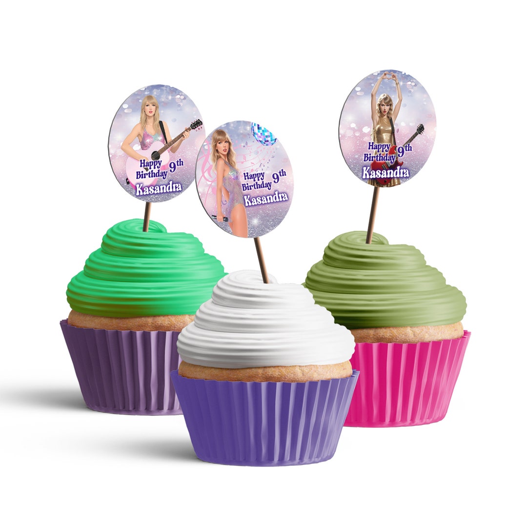 Printable Swifties Cupcakes Topper Pop Star Themed Party Cupcakes ...