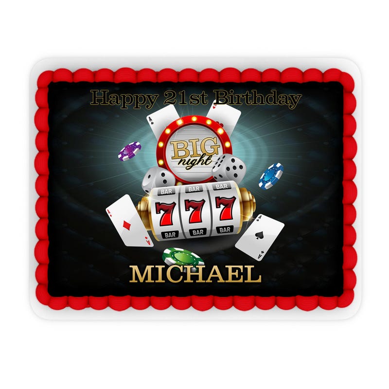 Edible Image Casino - Etsy