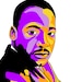 Dr Martin Luther King Jr Pop Art Portrait Print - Civil Rights Leader ...