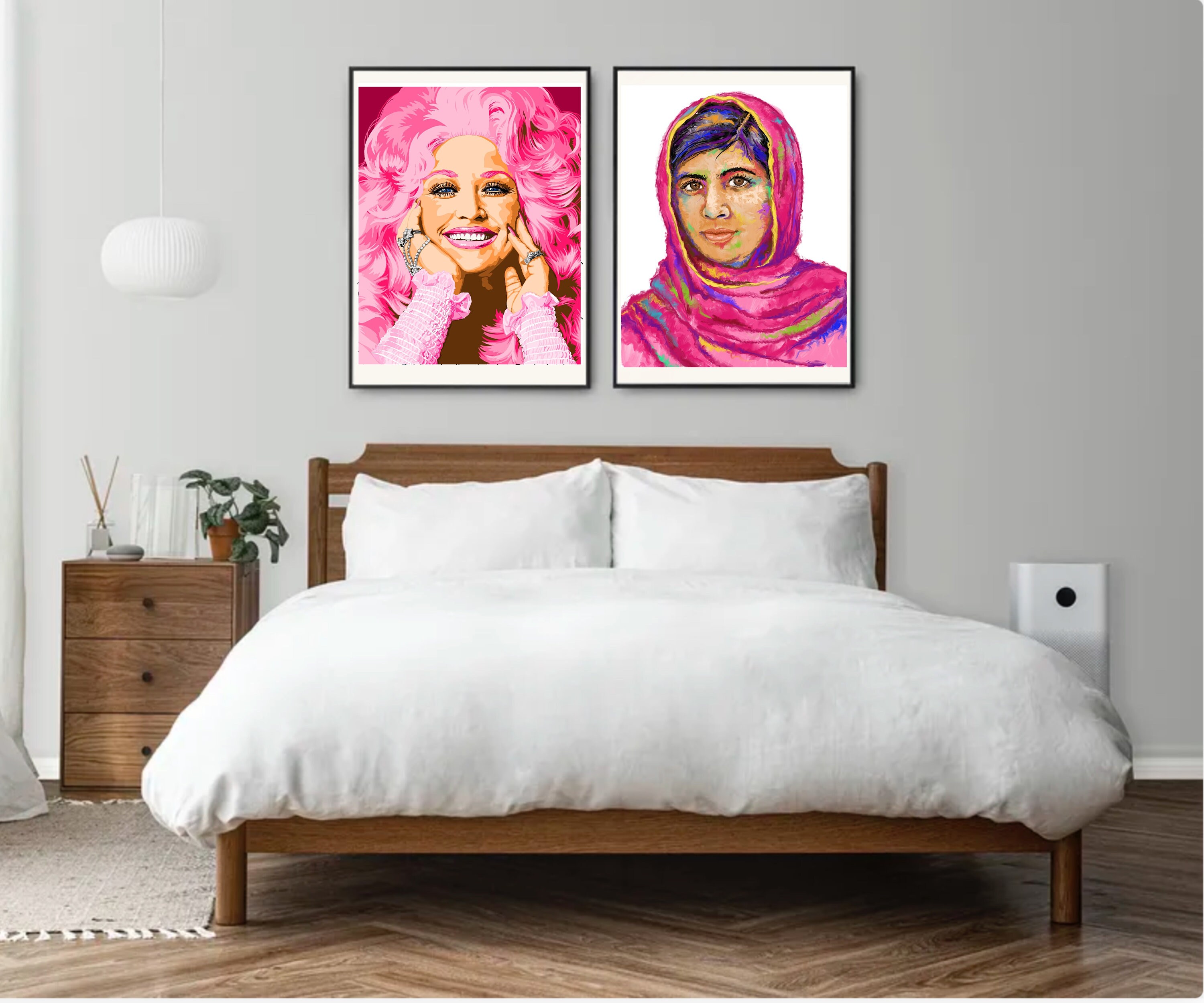 Pink Dolly Parton Portrait Inspirational Country Singer Kindness ...