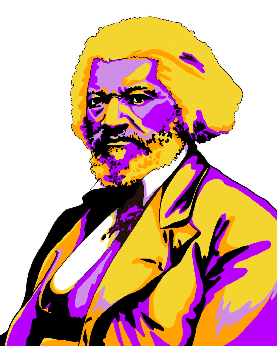 Frederick Douglass Pop Art Portrait - Inspirational Historical Figures ...