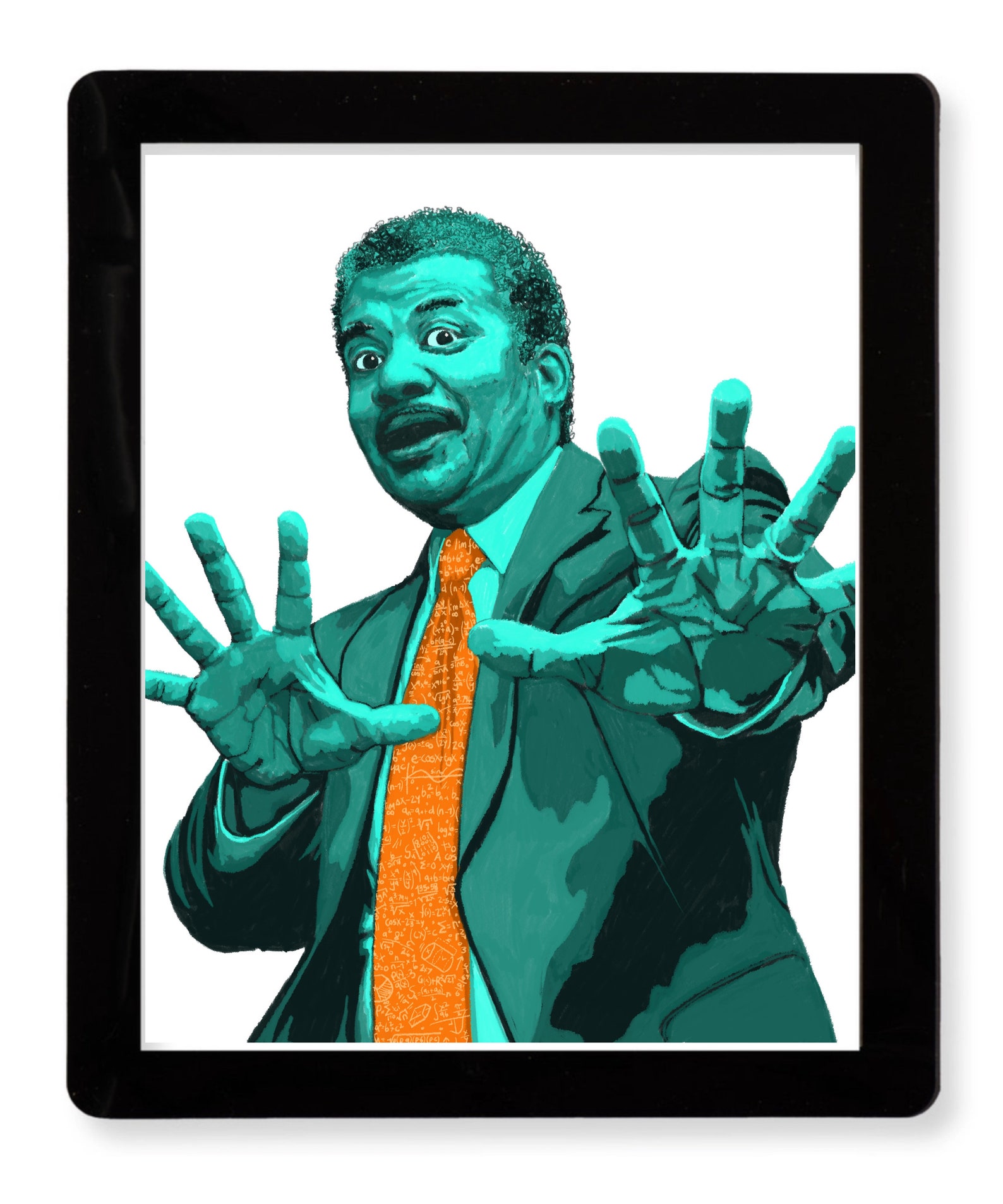 Neil Degrasse Tyson Portrait - Scientist - Astrophysicist - Author ...