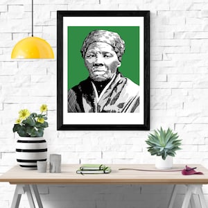 Harriet Tubman Portrait Print - Social Activist, Abolitionist Art ...